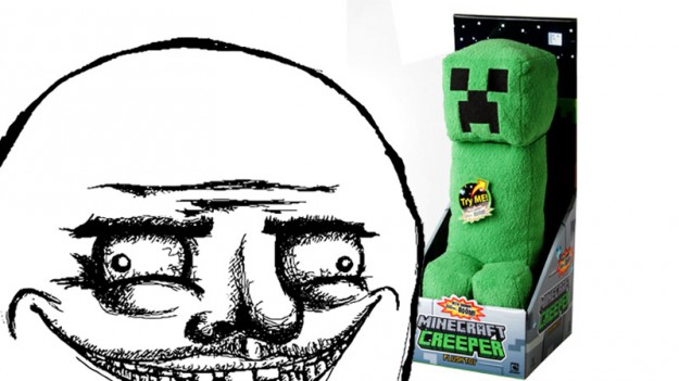 Minecraft Creeper plushie looks like a green fuzzy-wuzzy tinky-winky ...